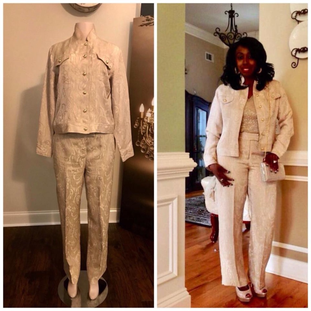 Marisa Christina 2p Jacket/Slacks. Set - Gem